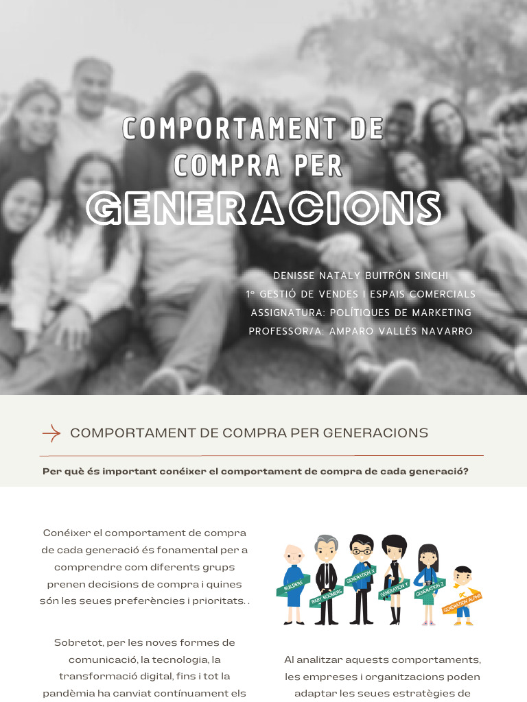 Comportament de Compra Per Generacions | PDF