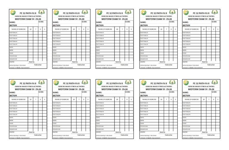 P3 32 Midterm Scoresheet | PDF