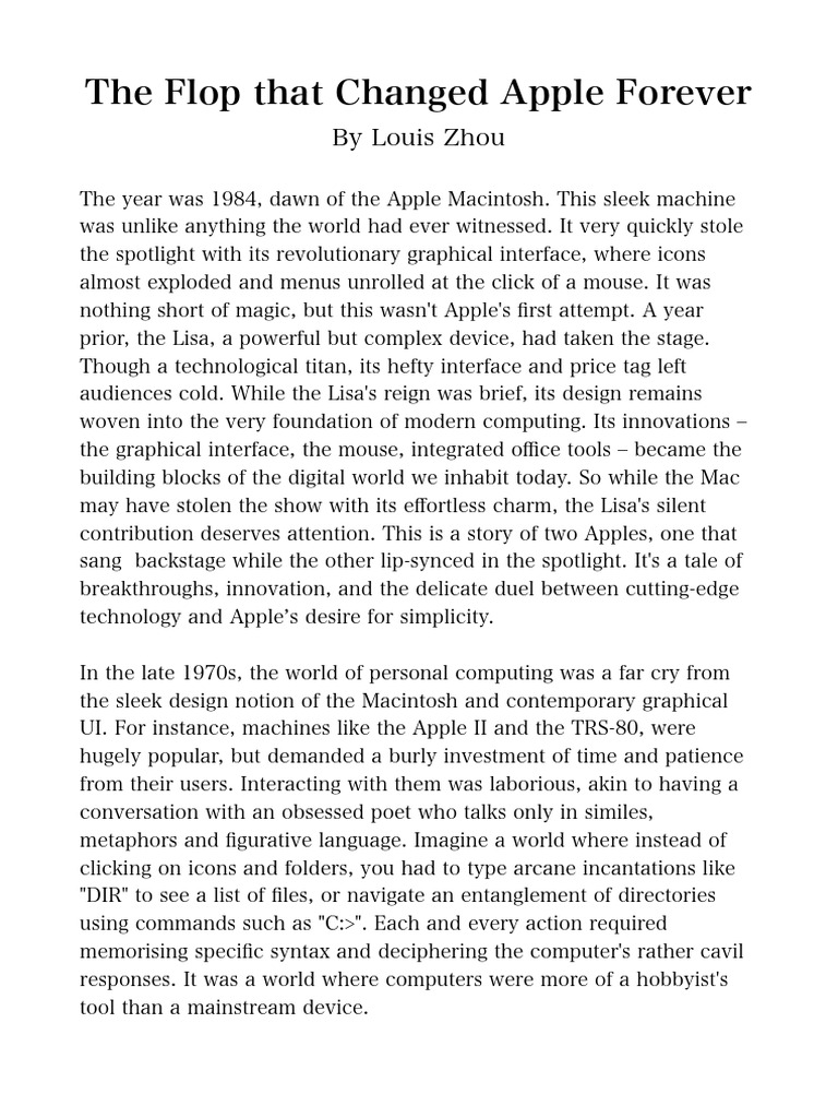 The Flop That Changed Apple Forever-Correct Grammar | PDF