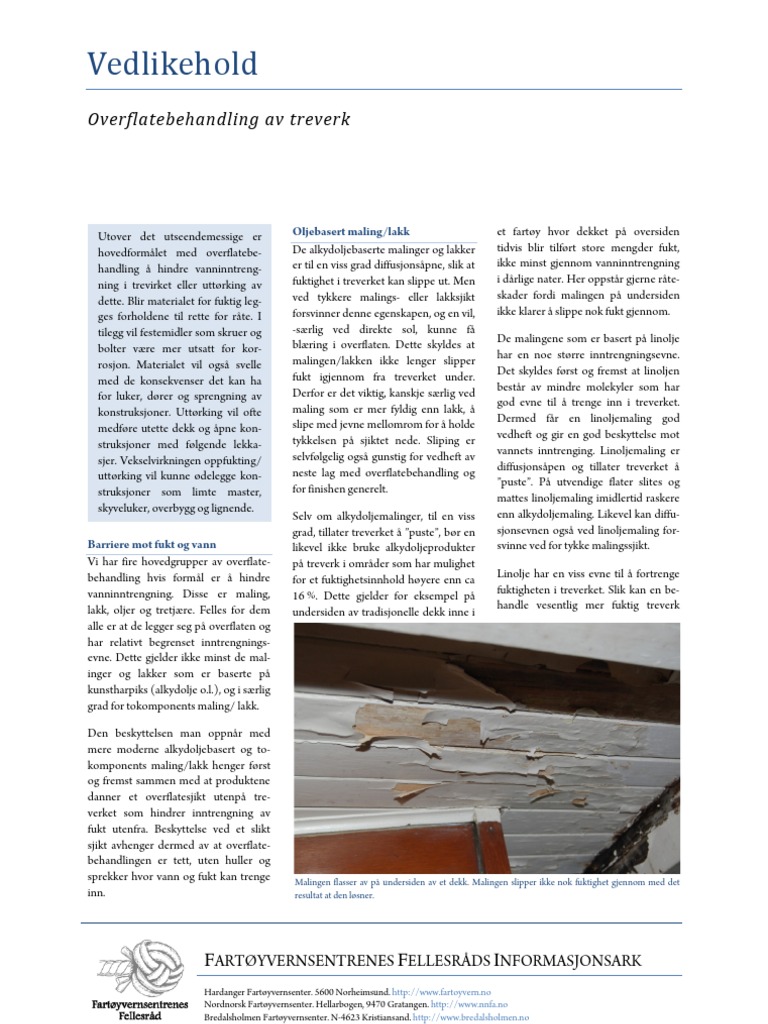 Overflatebehandling Av Treverk | PDF