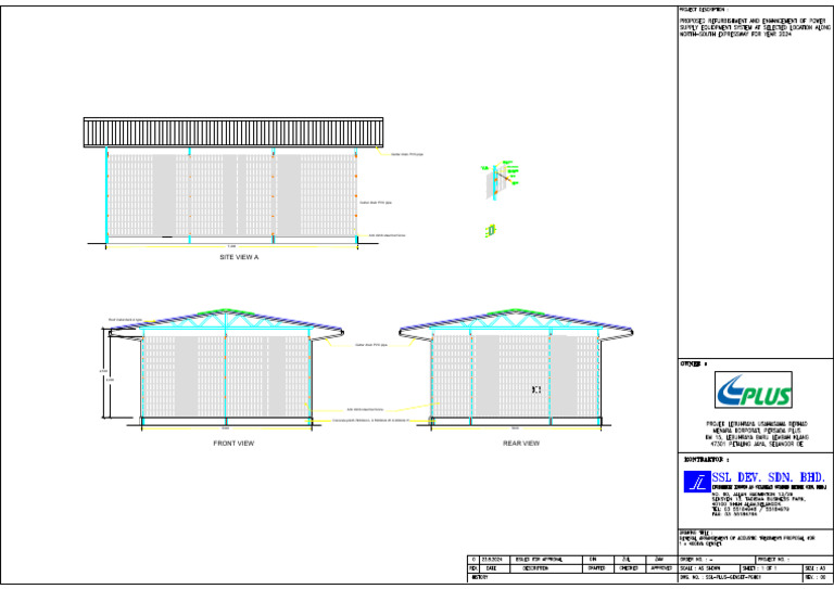 Drawing FENCING GENSET | PDF