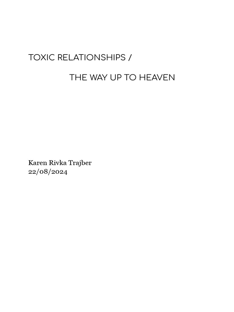 Bagrut English - Karen Trajber | PDF