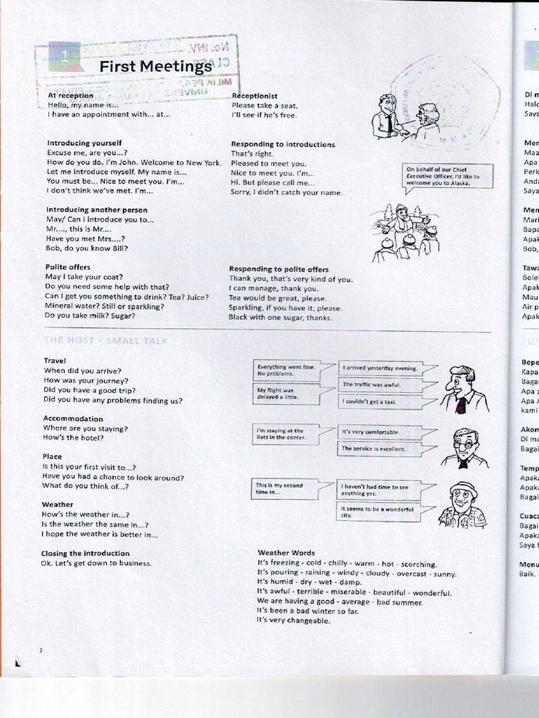 First Meetings Social Phrases | PDF