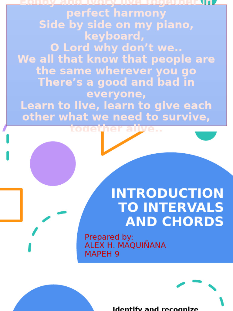 Introduction To Intervals and Chords | PDF
