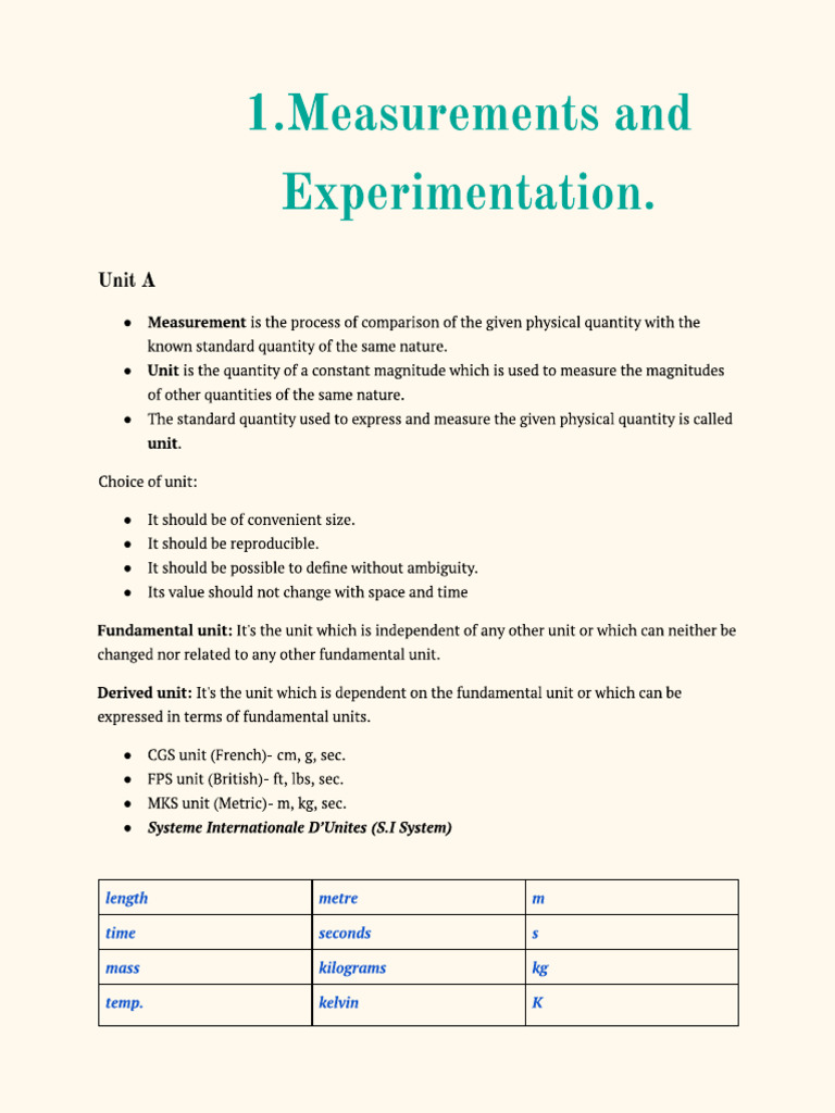 Physics Chap 1 | PDF