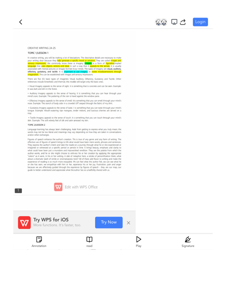 WPS 365 | PDF