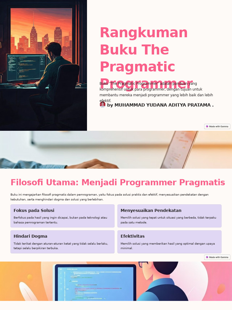Rangkuman Buku The Pragmatic Programmer | PDF