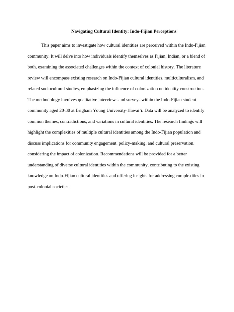 Navigating Cultural Identity | PDF