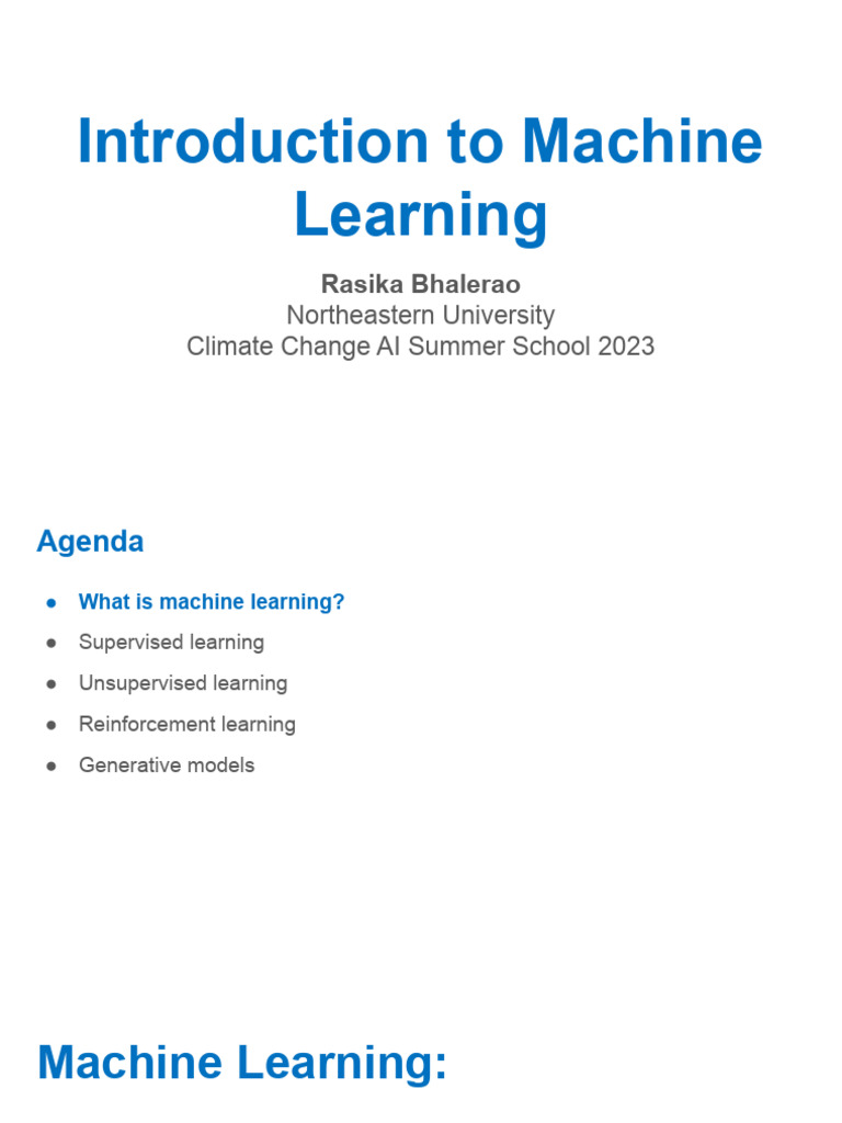 2024 Introduction To Machine Learning | PDF