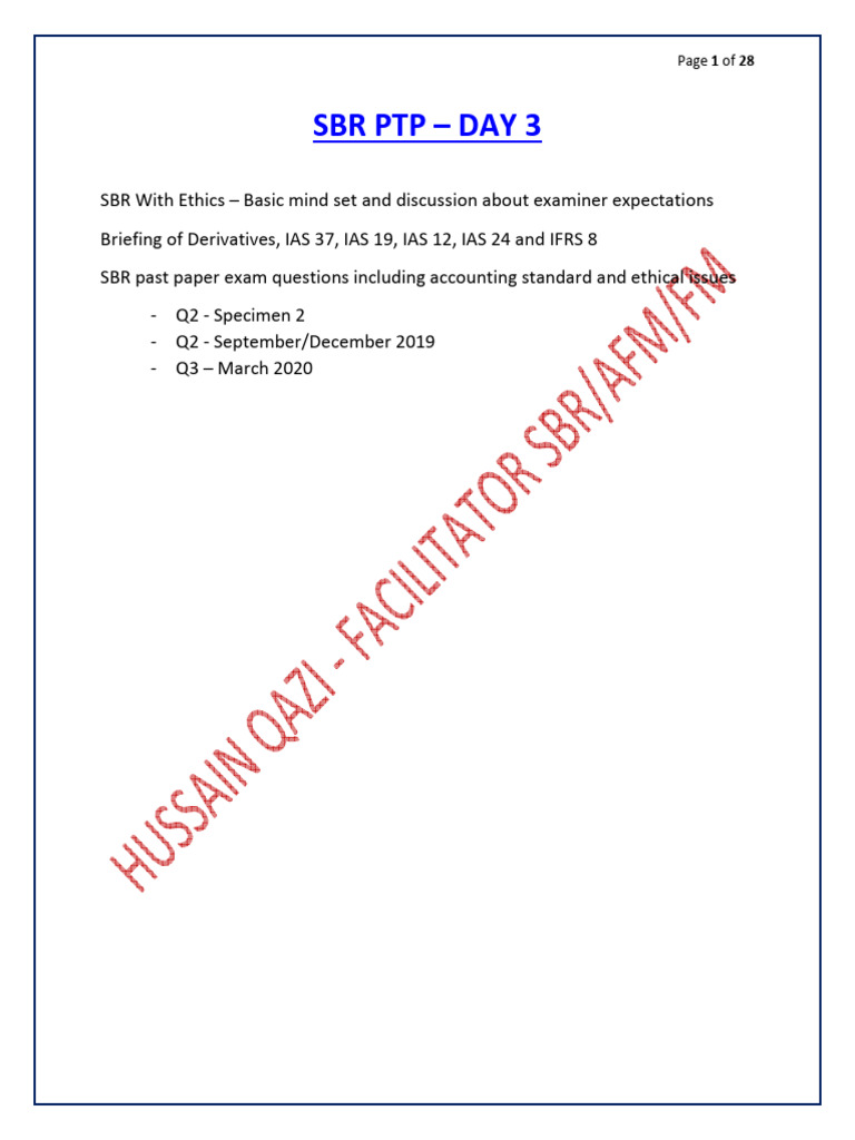 SBR PTP Day 3 | PDF