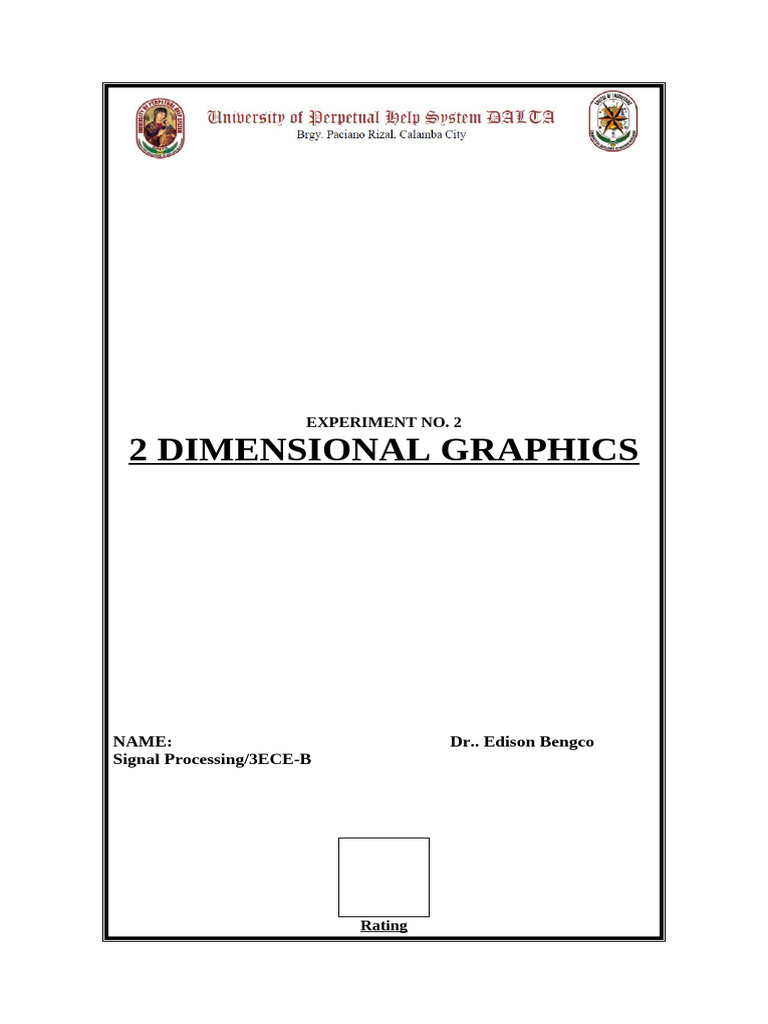 Experiment No. 2 Two Dimensional System | PDF