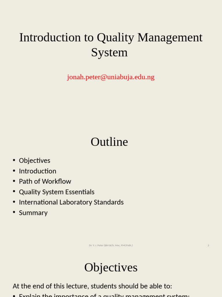 Introduction To QMS | PDF