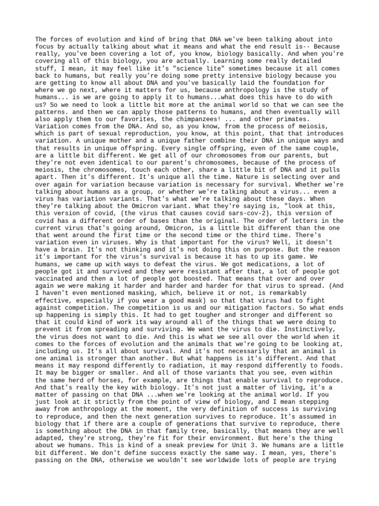 Forces of Evolution-English | PDF