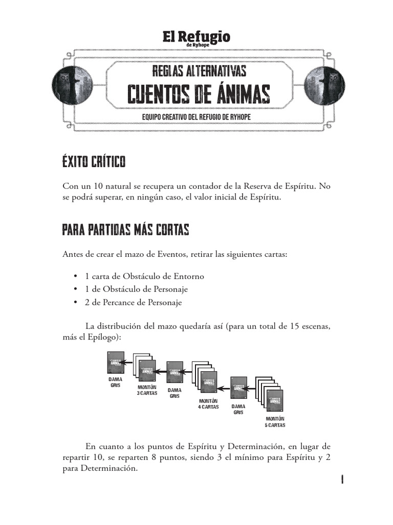 Reglas Alternativas - Cuentos de Animas - El Refugio | PDF