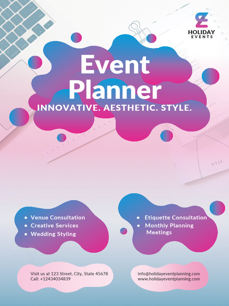 Event Planner Flyer Template | PDF