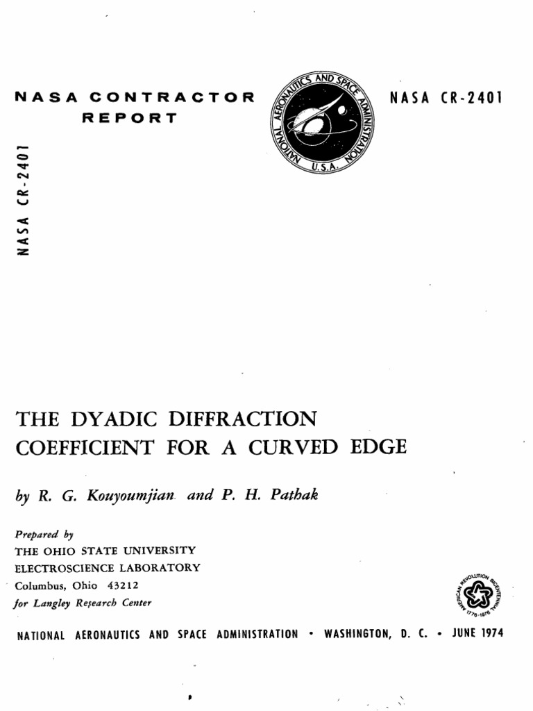 1973 Dydic Diffraction Coefficient For A Edge Pdf Diffraction
