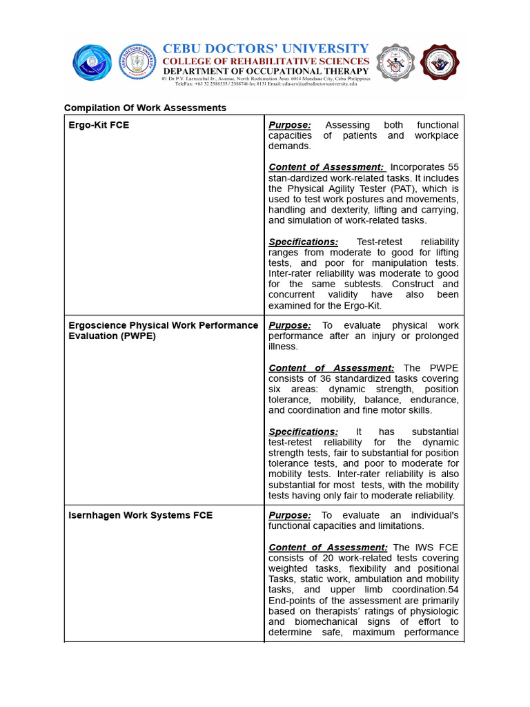 Compilation-of-work-assessments | PDF