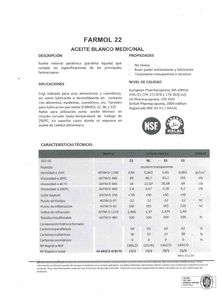 FARMOL 22 Tecnica | PDF