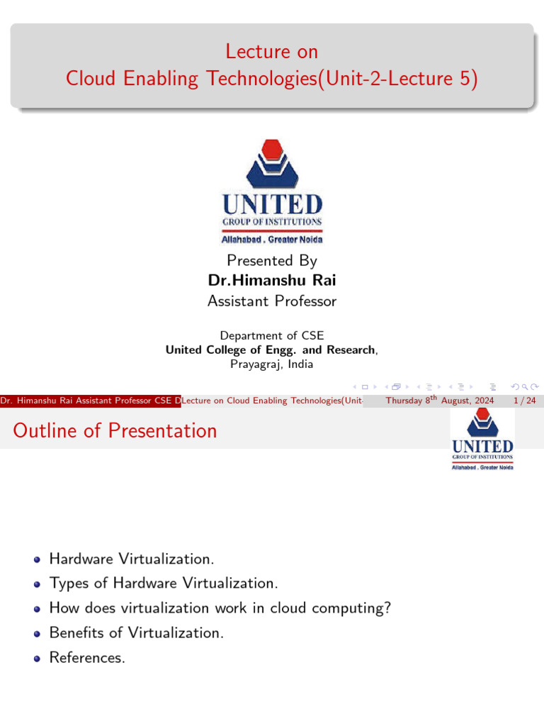 CLOUD COMPUTING Presentation Unit 2 | PDF