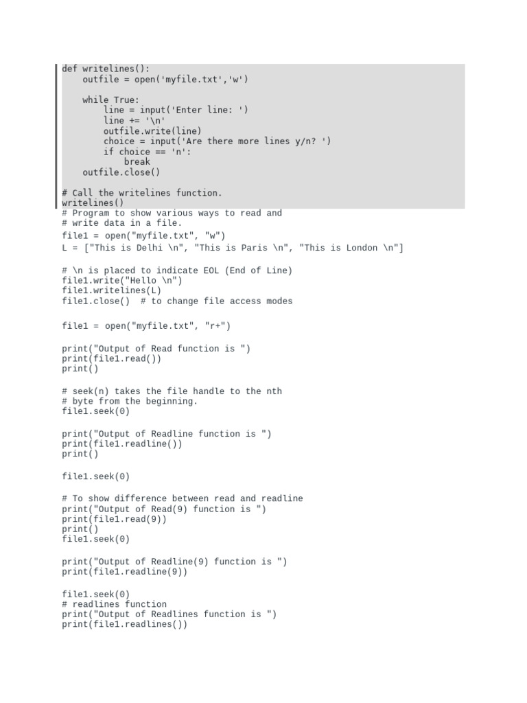 Text File Handling | PDF