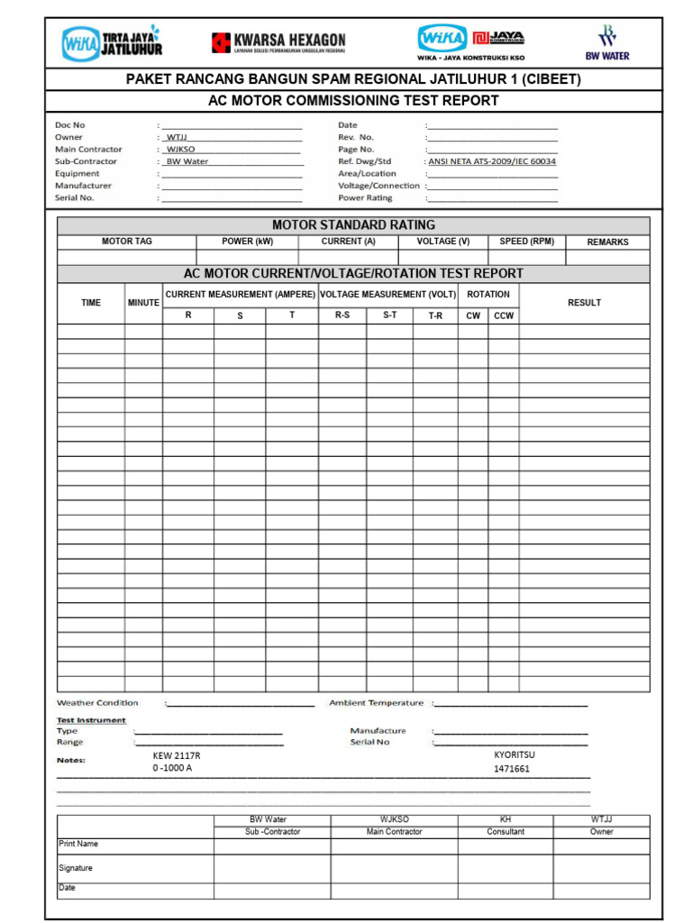 Form Electrical rev.3 | PDF