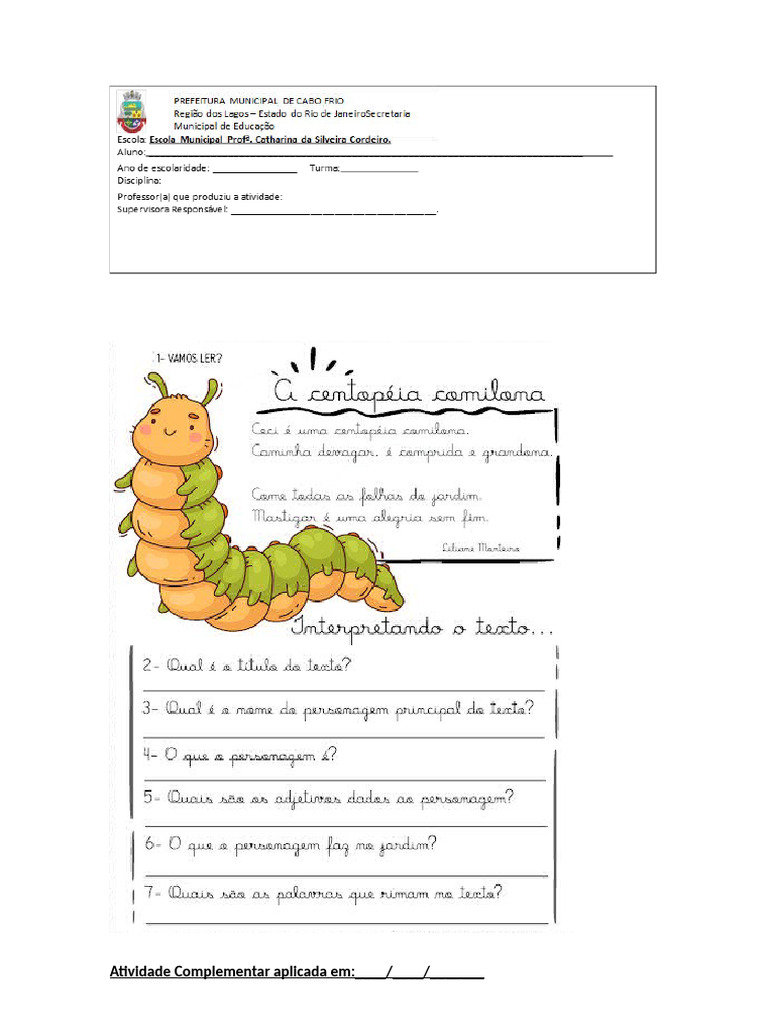 atividades complementar 2 | PDF