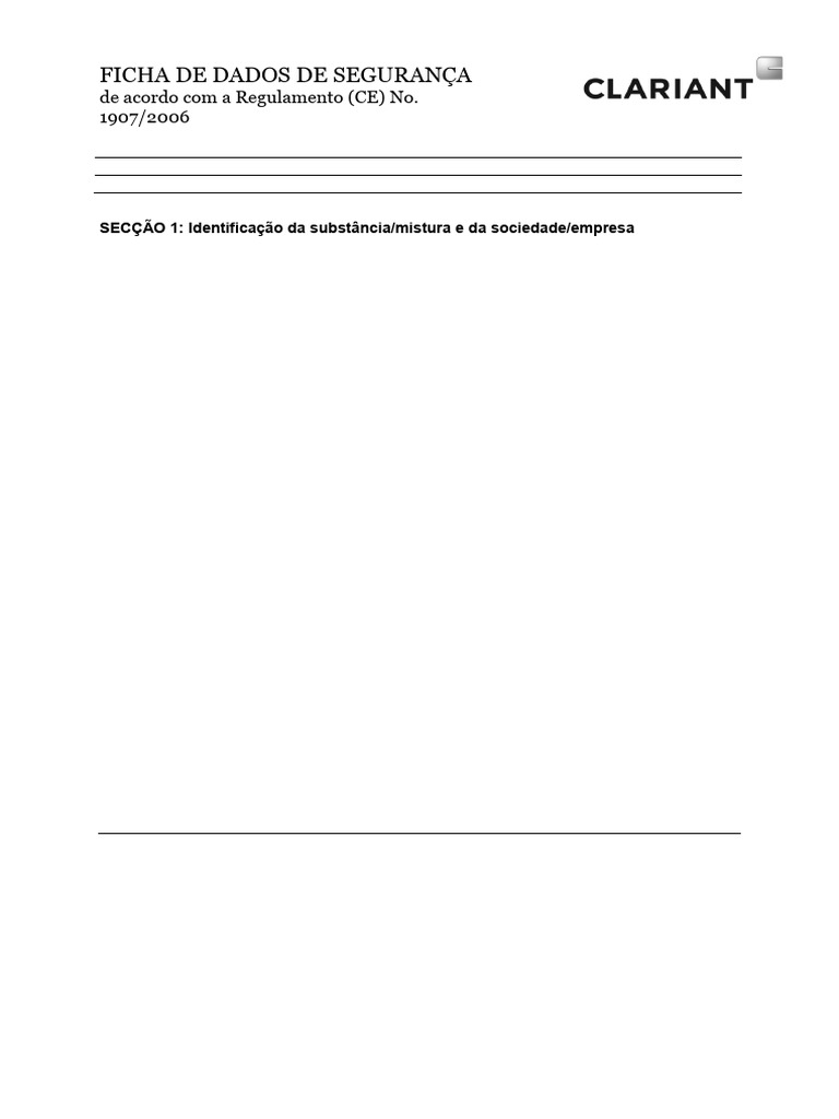 Clariant SDS HOSTAPUR OSB Portugal Portuguese | PDF