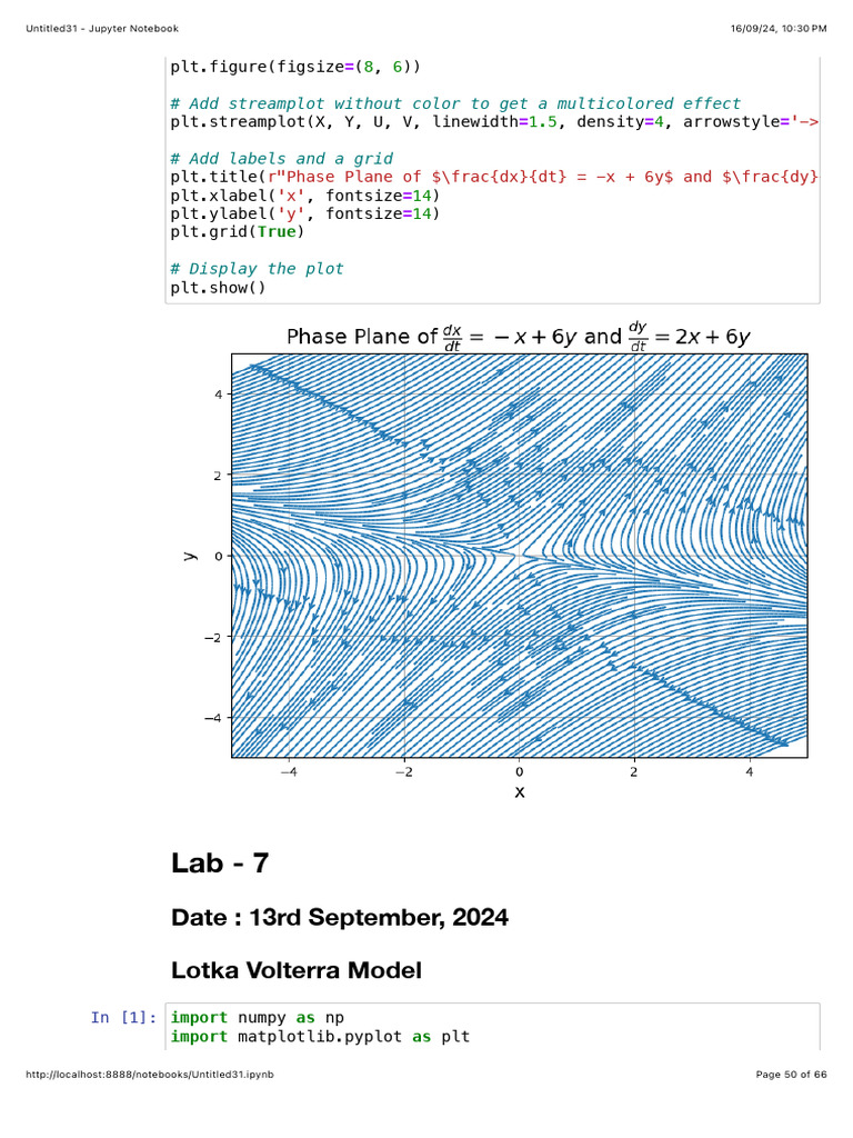 Lotka Volterra Model | PDF