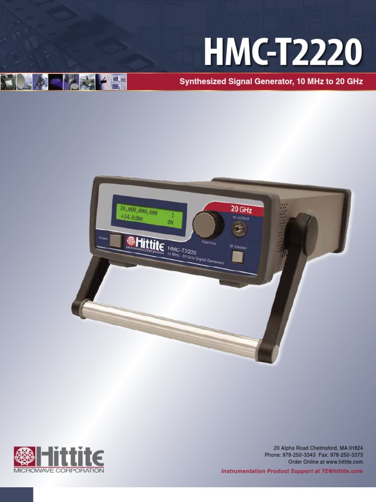 Hmc-T2220: Synthesized Signal Generator, 10 MHZ To 20 GHZ | Download ...