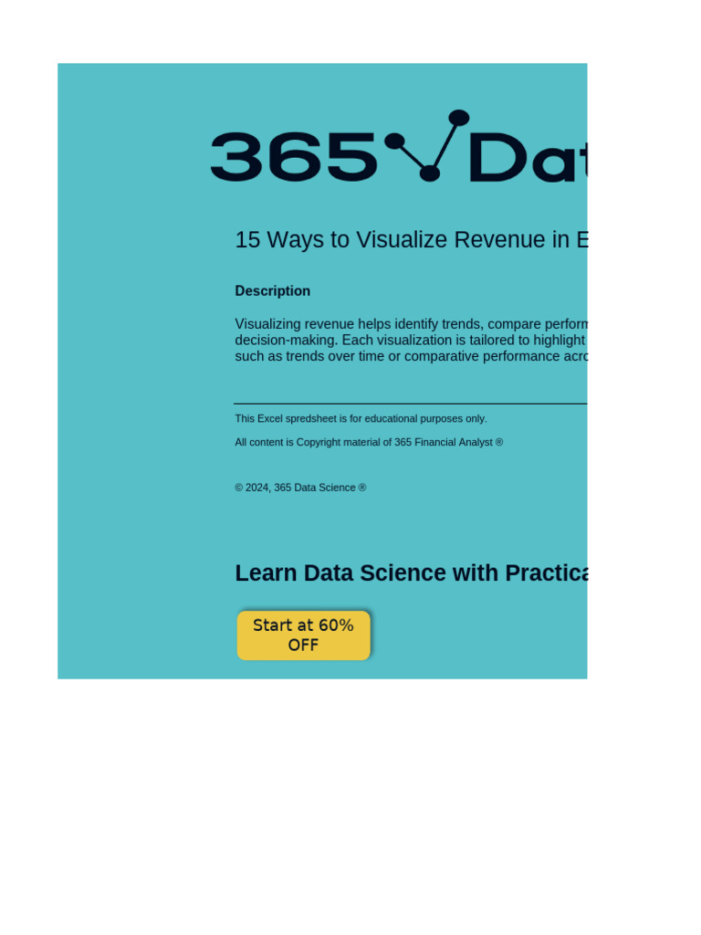 15 Ways to Visualize Revenue in Excel_DS | PDF