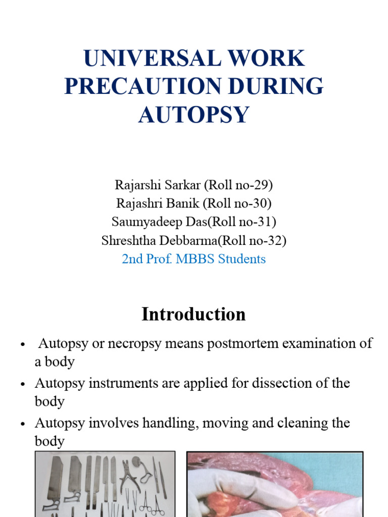 FMT SDL Presentaion Final | PDF | Autopsy | Bleach