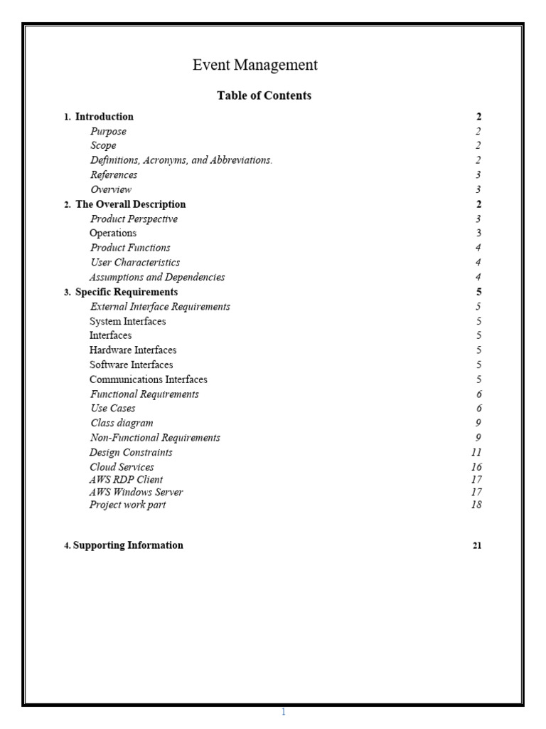 Ed Event Management Document Ed | PDF