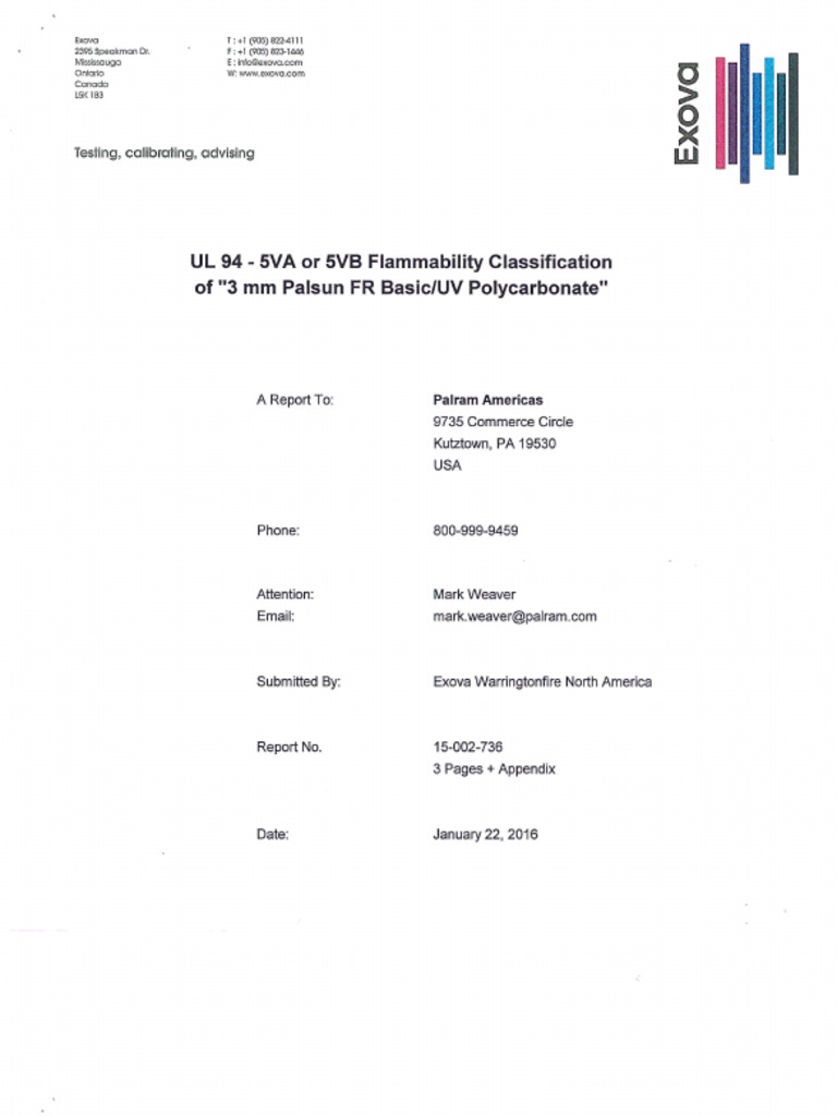 3mm Palsun Basic-UV FR UL94 5VA | PDF
