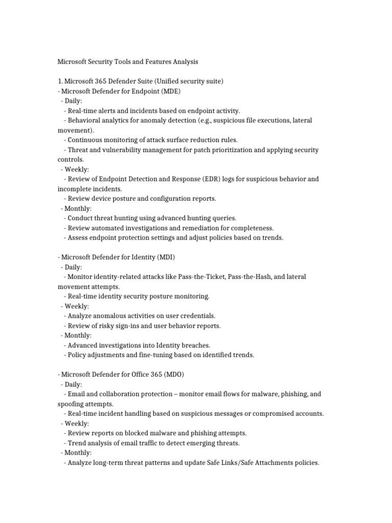 Microsoft Security Analysis | PDF | Technology & Engineering | Security