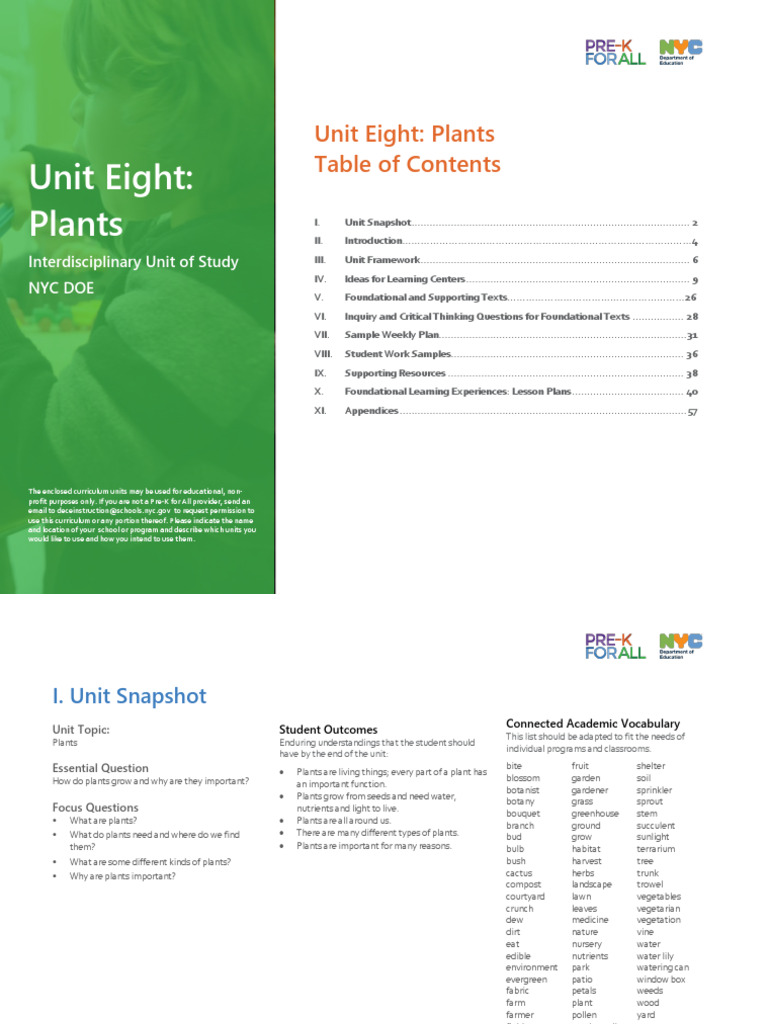 Unit 8 Plants | PDF