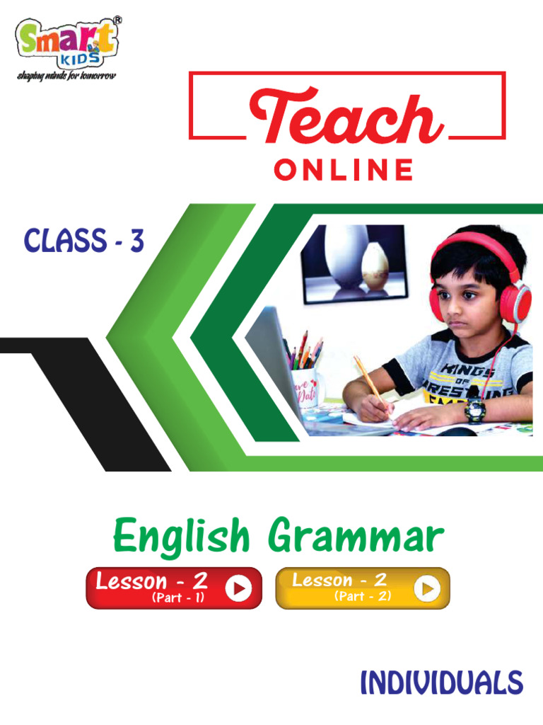 English Grammar Class 3 Lesson 2 Part 1 Individuals Pdf 