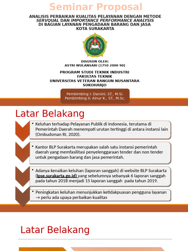 Presentasi Seminar Proposal Astri | PDF