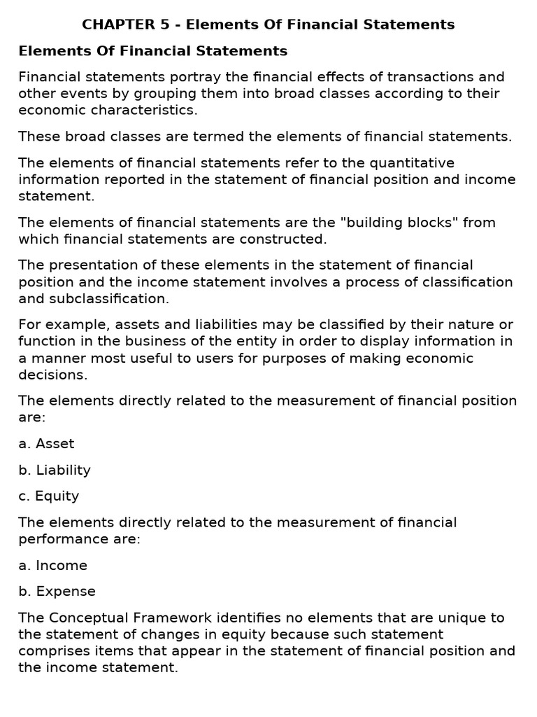 Cfas Chapter 5 | PDF