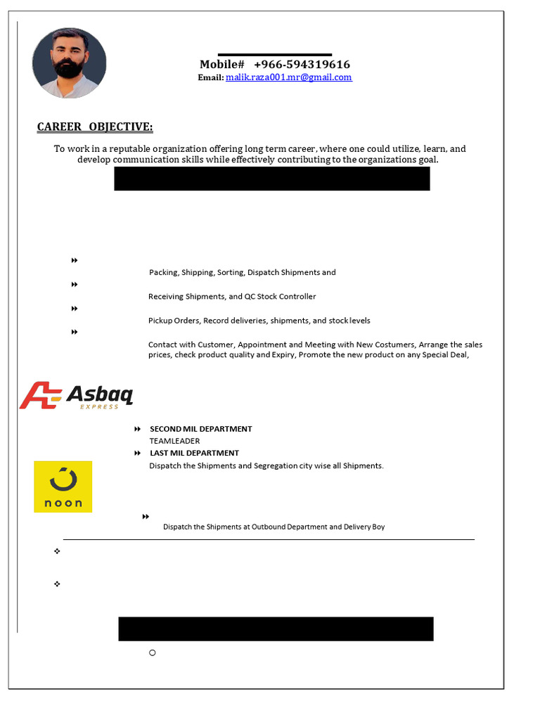 Driver CV | PDF