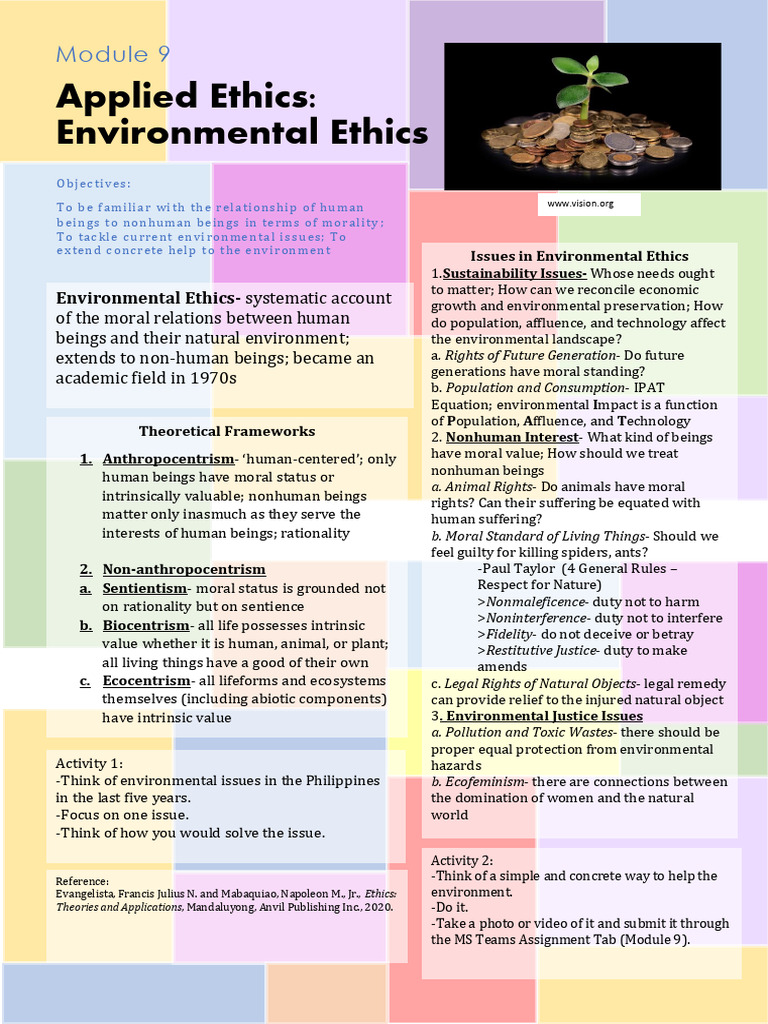 Module 9B-Environmental Ethics | PDF | Environmental Ethics | Self ...
