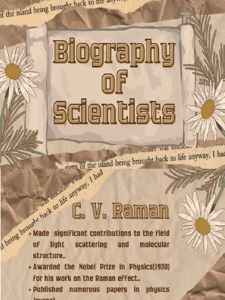 BIOGRAPHY OF SCIENTISTS by Astha Jain | PDF