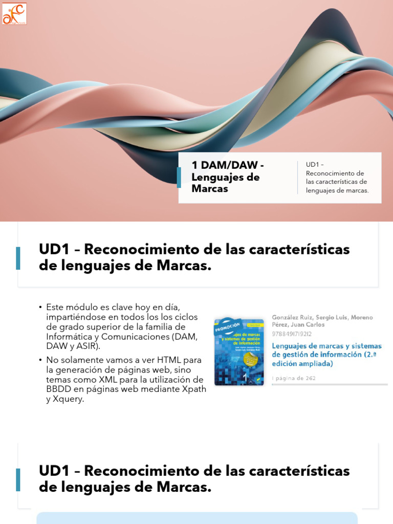 Ud1 - Reconocimiento de Las Características de Lenguajes de Marcas | PDF