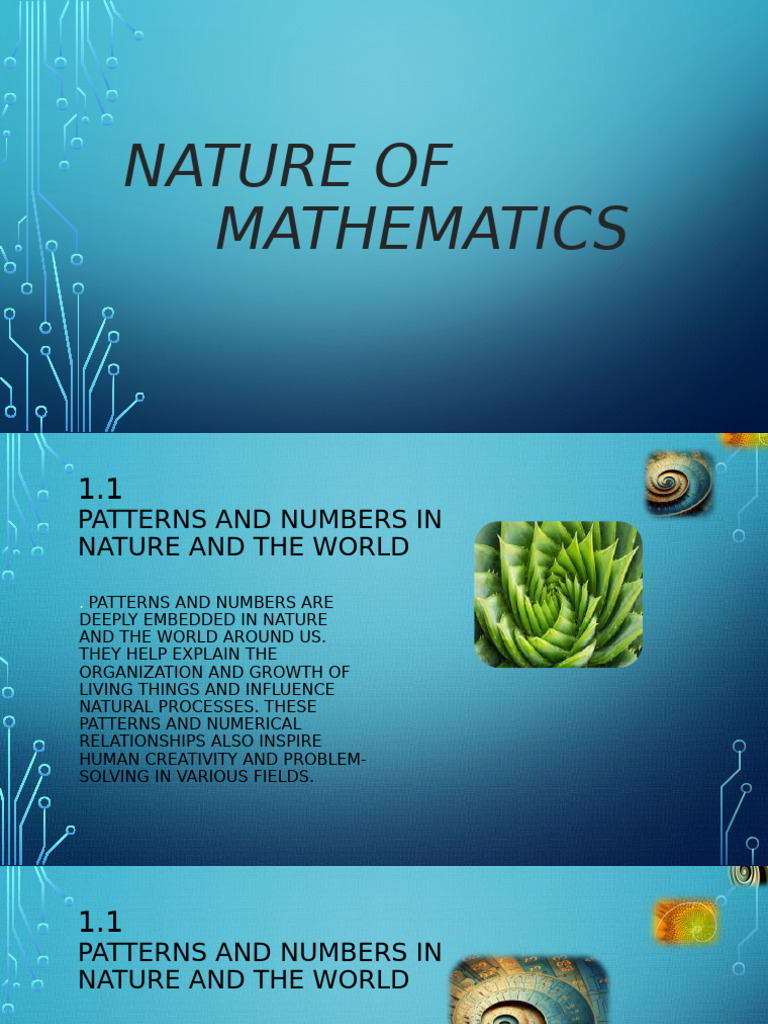 Nature of Math 1 | PDF