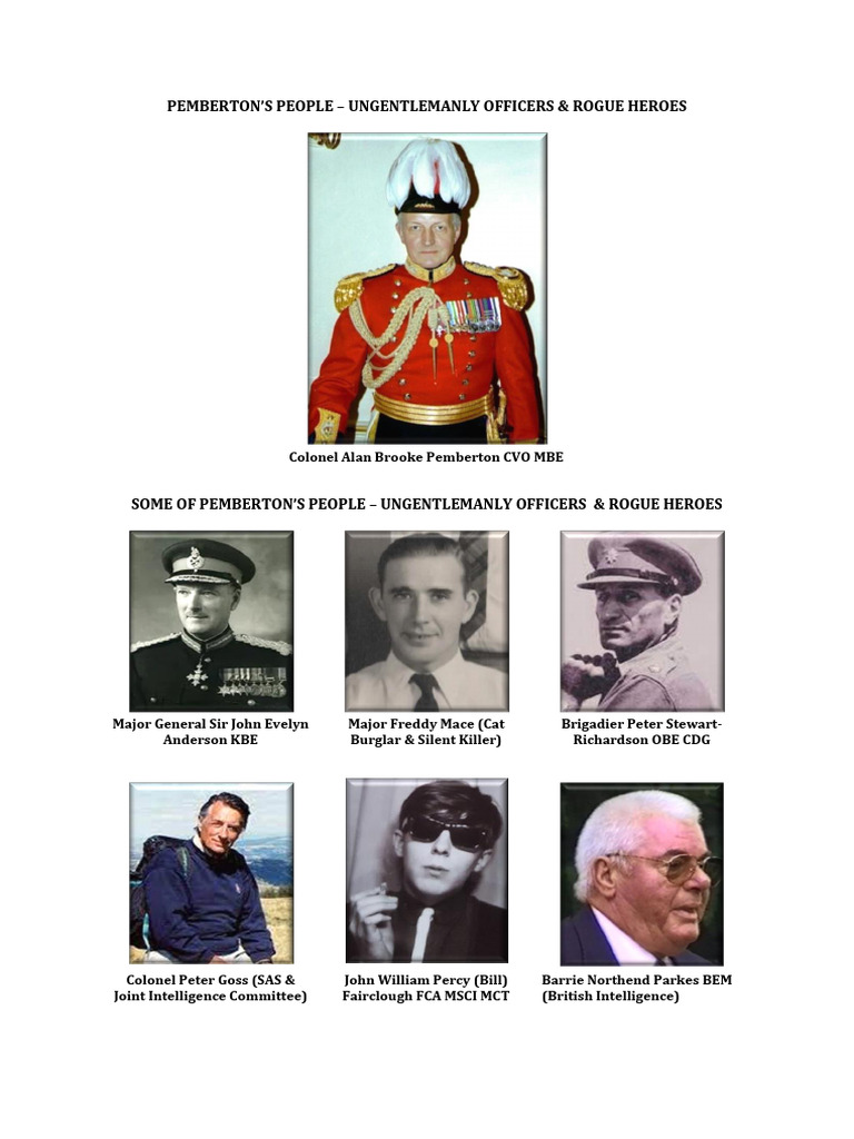Pemberton's People: Rogue Heroes Unveiled | PDF | National Security ...