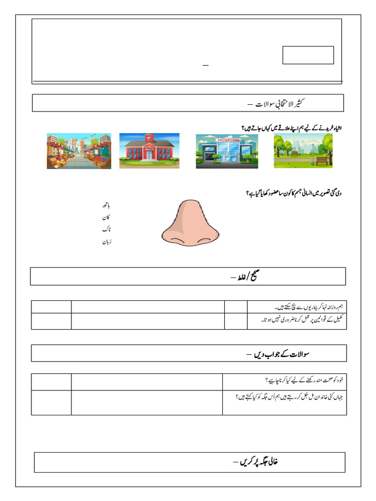 GK Grade 1 Paper | PDF