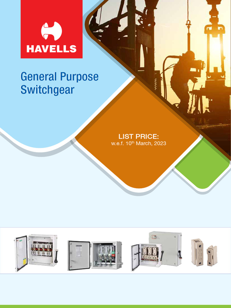 Havells Switchgear Price List 2023 | PDF | Fuse (Electrical ...