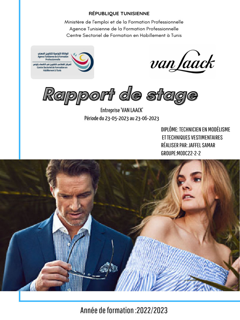 Rapport de Stage Van Laack | PDF