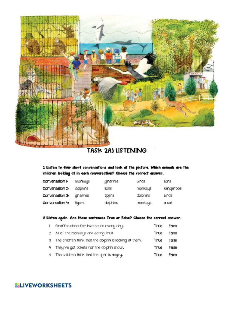 Listening Zoo Kids 2-3 | PDF