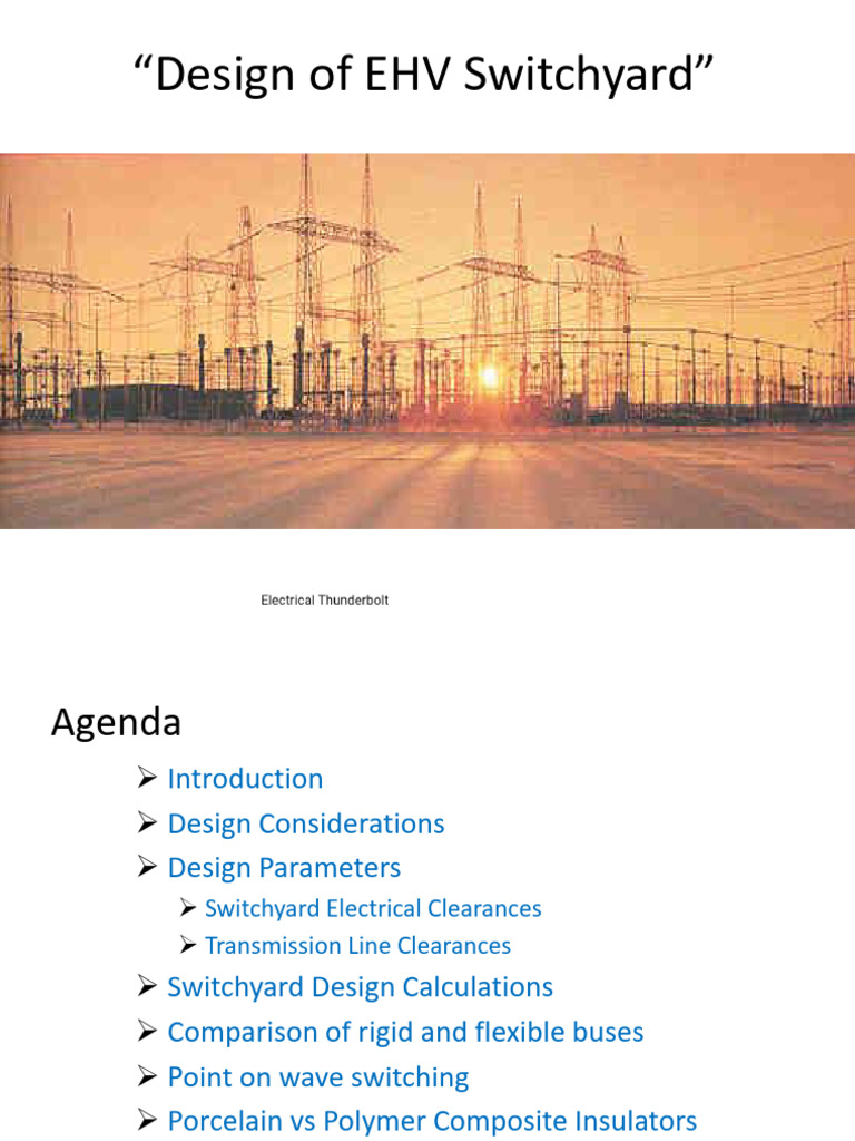 Design of EHV Switchyard | PDF