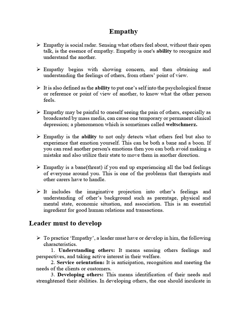 Empathy | PDF